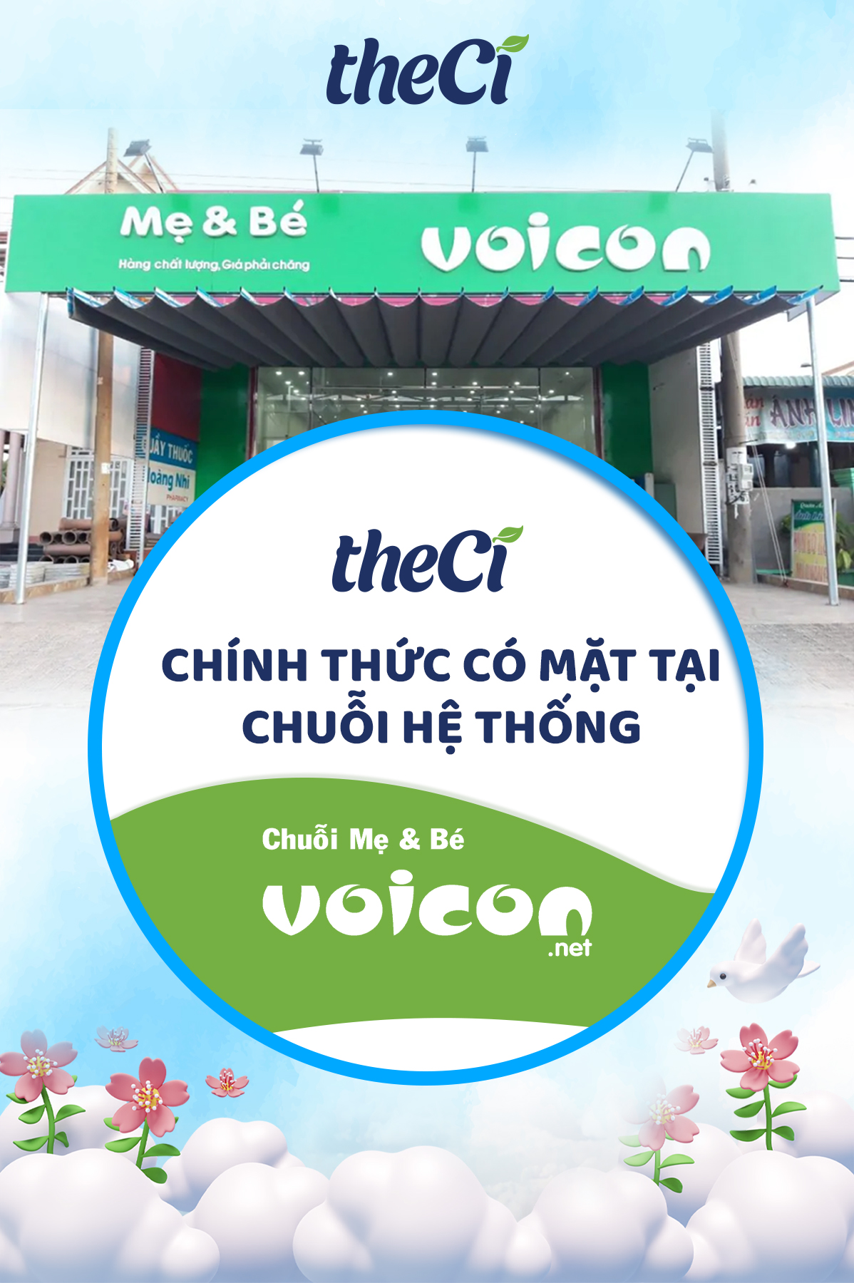 theCi ĐÃ CHÍNH THỨC CÓ MẶT TẠI CHUỖI HỆ THỐNG VOI CON - TheCi