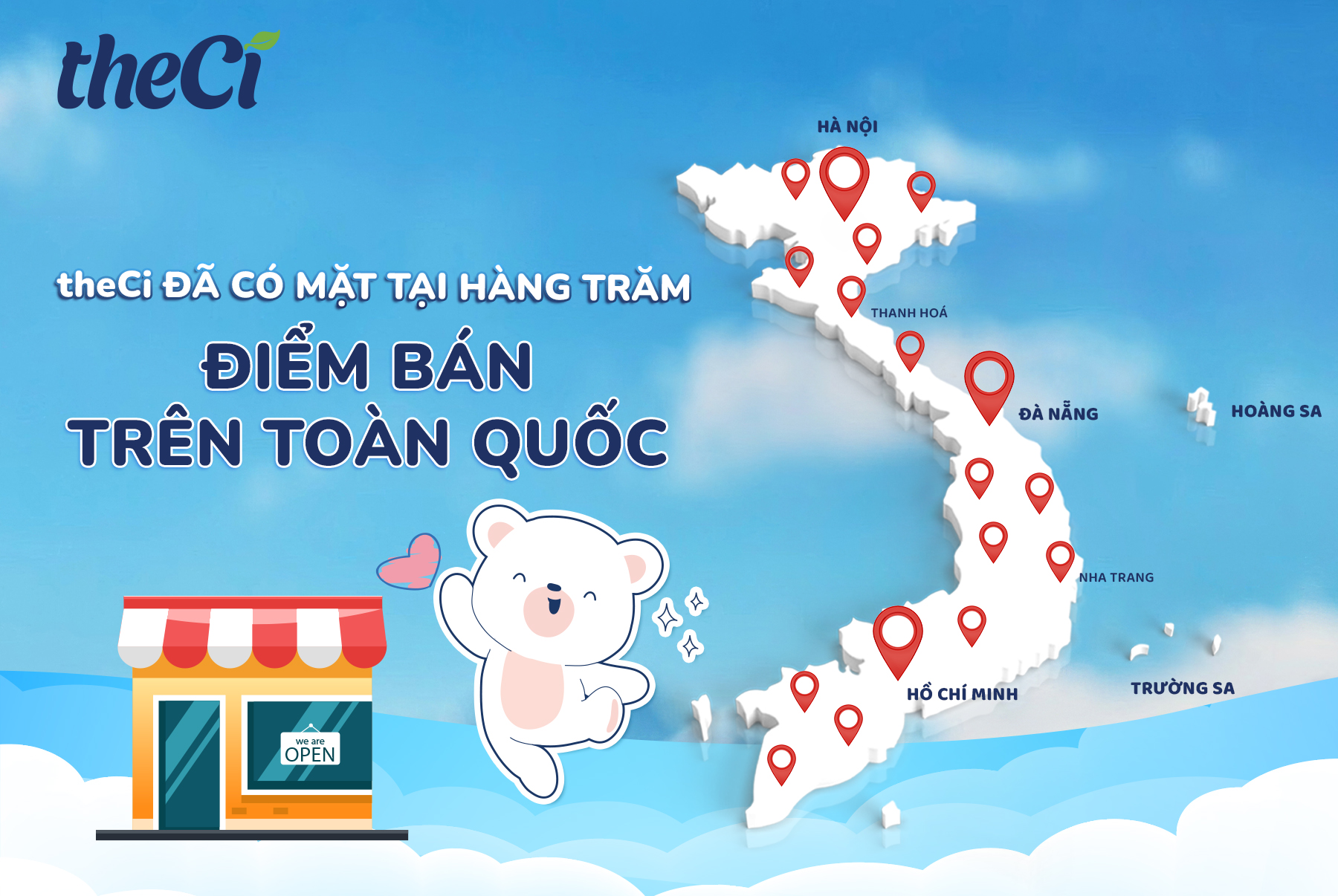 theCi ĐÃ CÓ MẶT TẠI CÁC ĐIỂM BÁN TRÊN TOÀN QUỐC